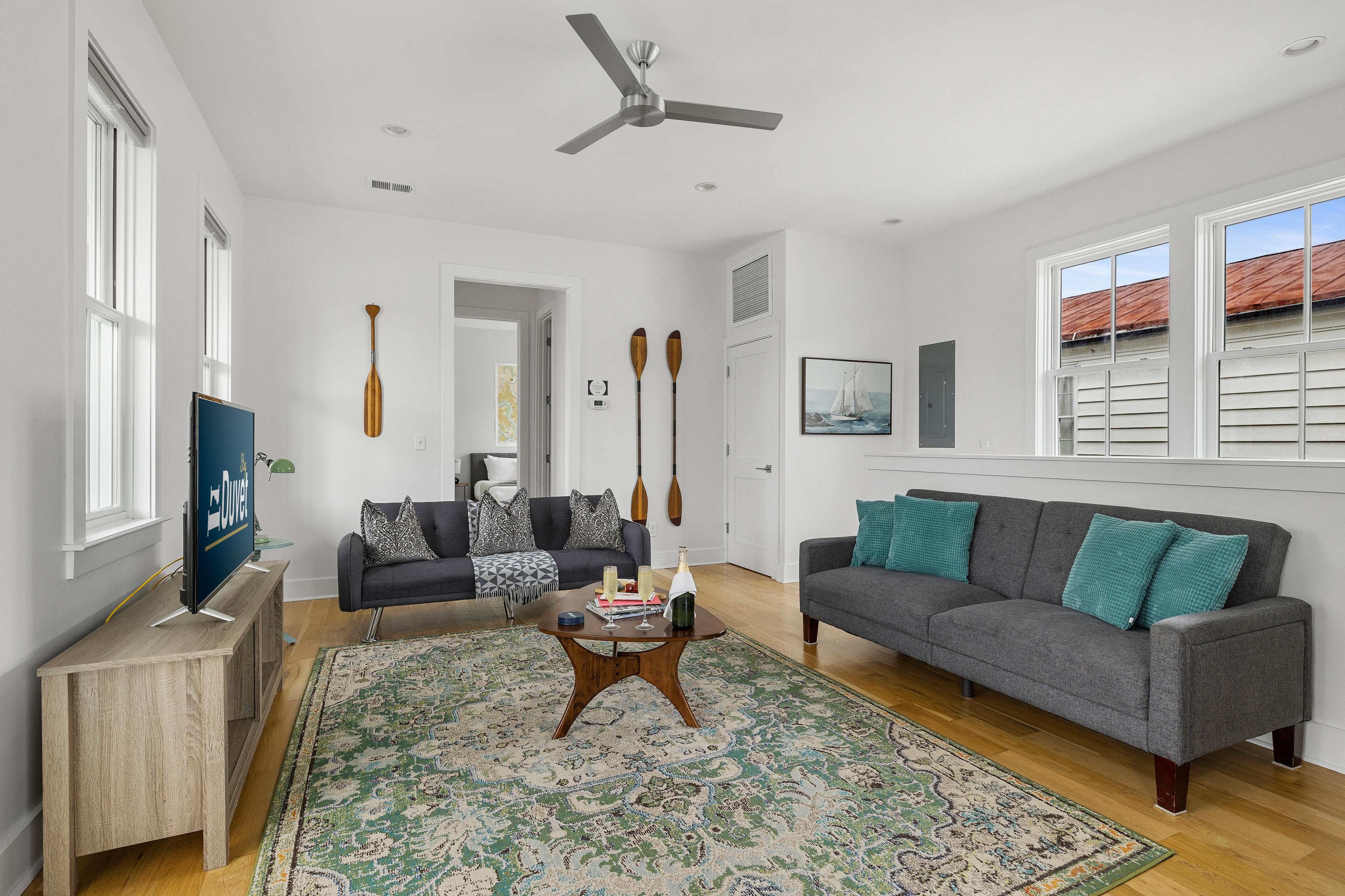 Charming Cozy Porch! | Globetrotter Suite D - Charleston, SC