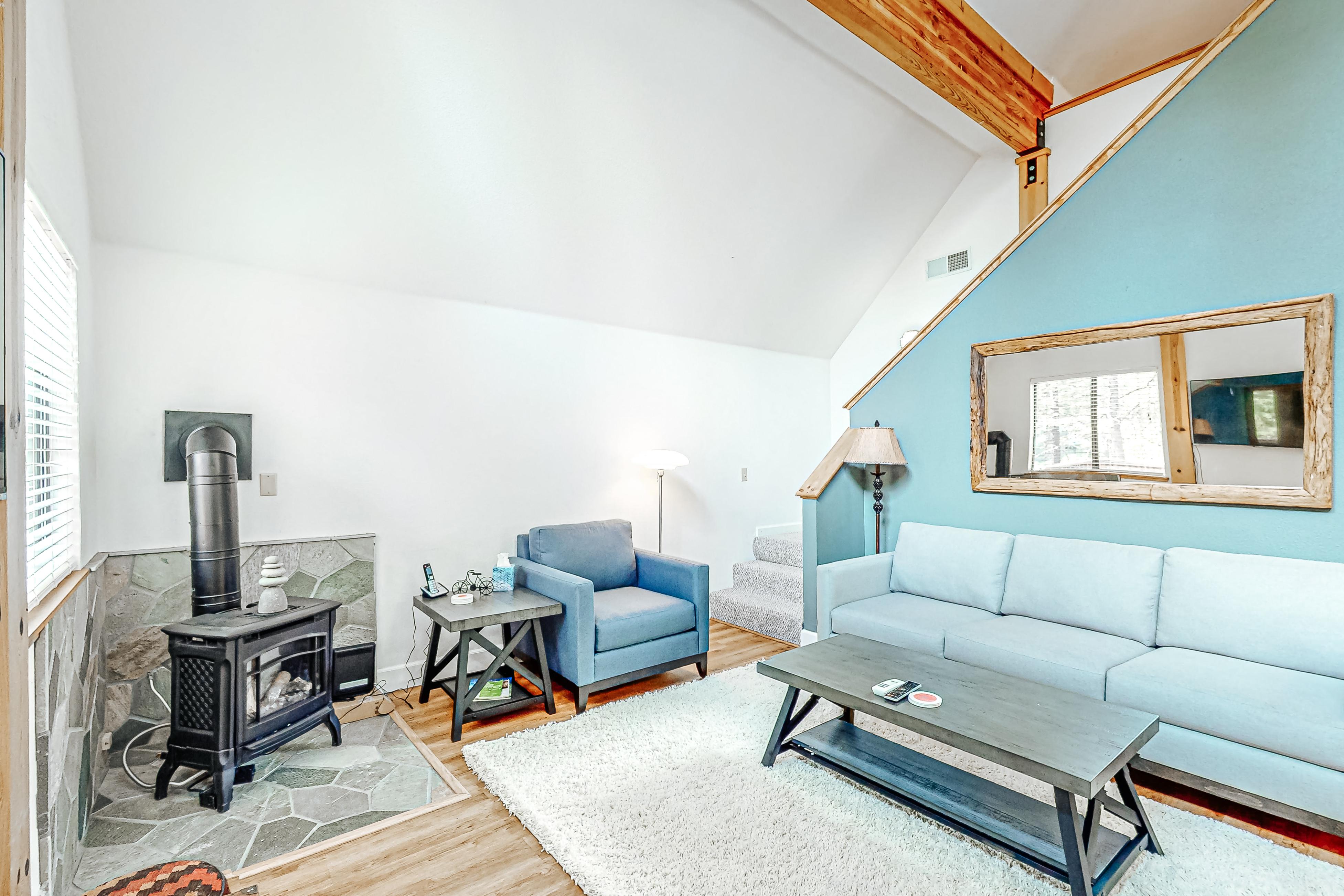 Grey Fireplace - Vacation Rentals | Homes & Hideaways by World of Hyatt